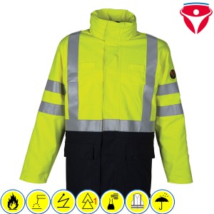 Elektriker Arbeitskleidung nach IEC 61482 und EN 50286 | Visiere & Handschuhe