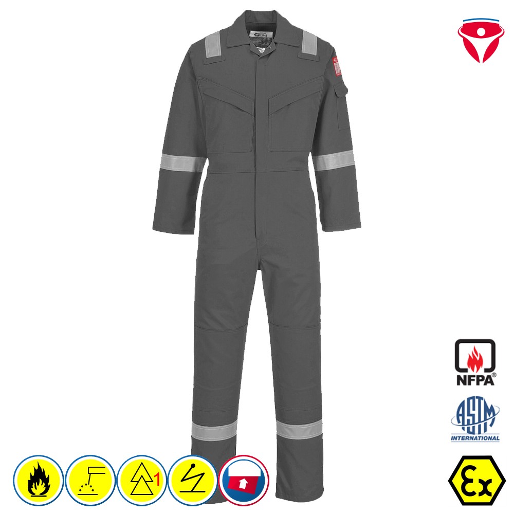 PortWest FR50 flammhemmender Antistatik Overall